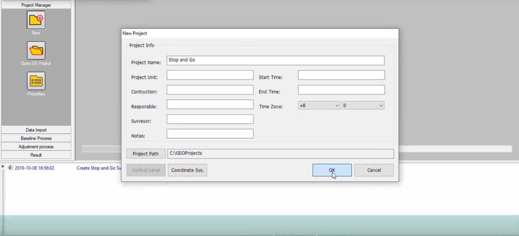 eSurvey GEOSolution Post-Processing Software - Bench Mark USA