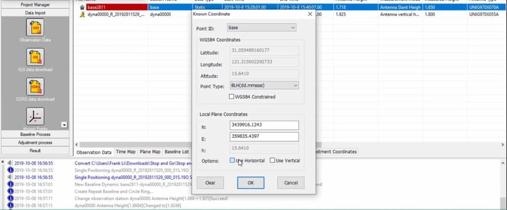 eSurvey GEOSolution Post-Processing Software - Bench Mark USA